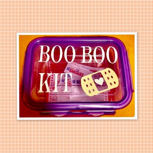 Handmade | Accessories | Childs Boo Boo Kit Child Bandaid Kit Travel ...